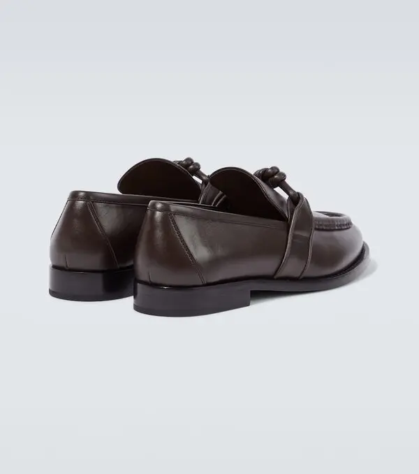 Bottega Veneta Astaire Leather Loafers