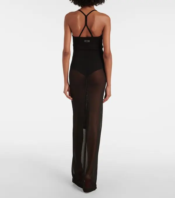 Jacquemus La Robe Maille Nodo Gown - Black