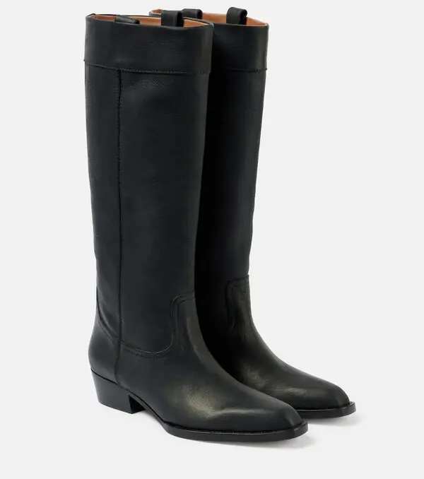 Paris Texas Helena 35 Leather Boots - Black