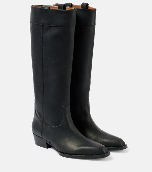 Paris Texas Helena 35 Leather Boots - Black