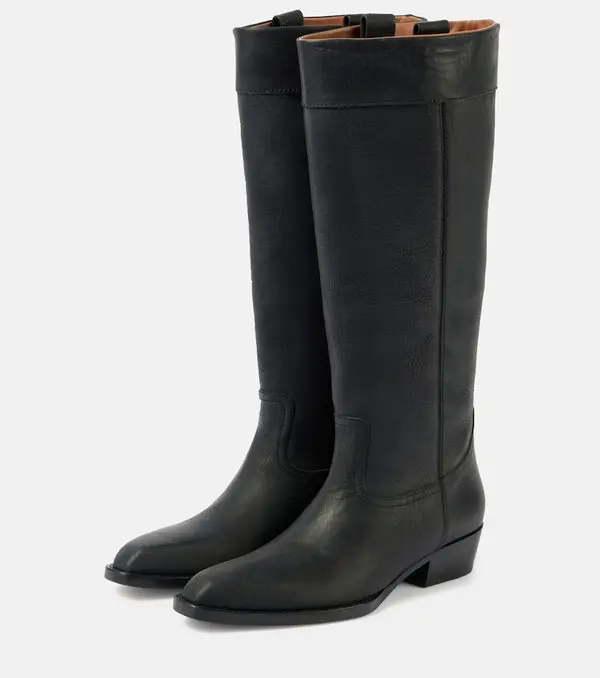 Paris Texas Helena 35 Leather Boots - Black