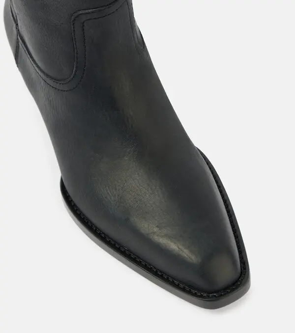 Paris Texas Helena 35 Leather Boots - Black