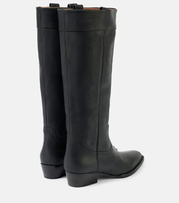 Paris Texas Helena 35 Leather Boots - Black