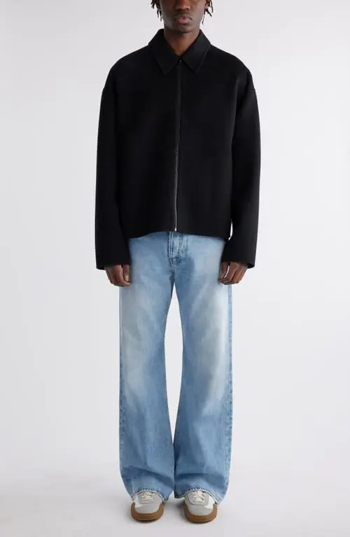 Acne Studios Relaxed Fit Wool Jacket - Black