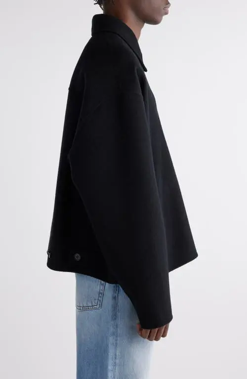 Acne Studios Relaxed Fit Wool Jacket - Black