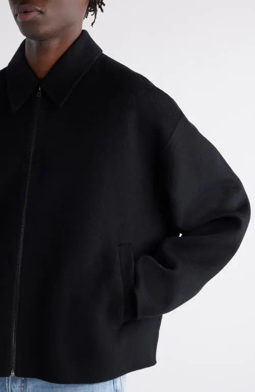 Acne Studios Relaxed Fit Wool Jacket - Black