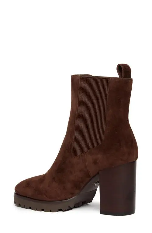 Paige Izzy Platform Chelsea Boot - Chocolate