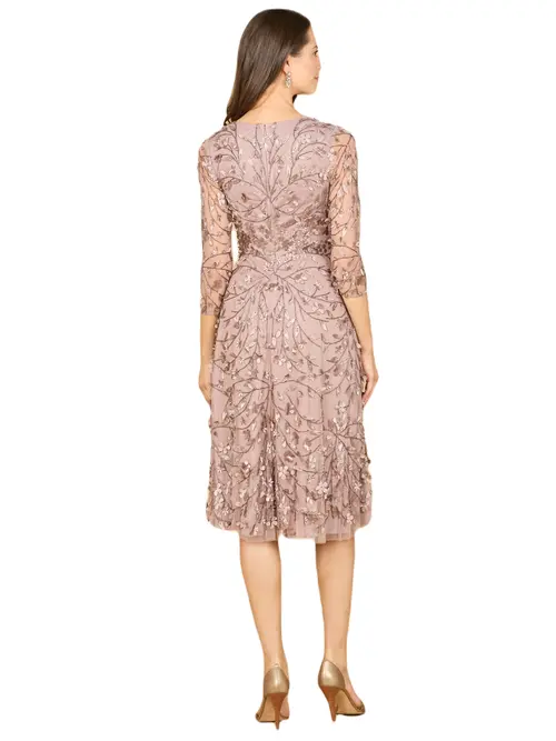 LARA NEW YORK Beaded Midi Dress