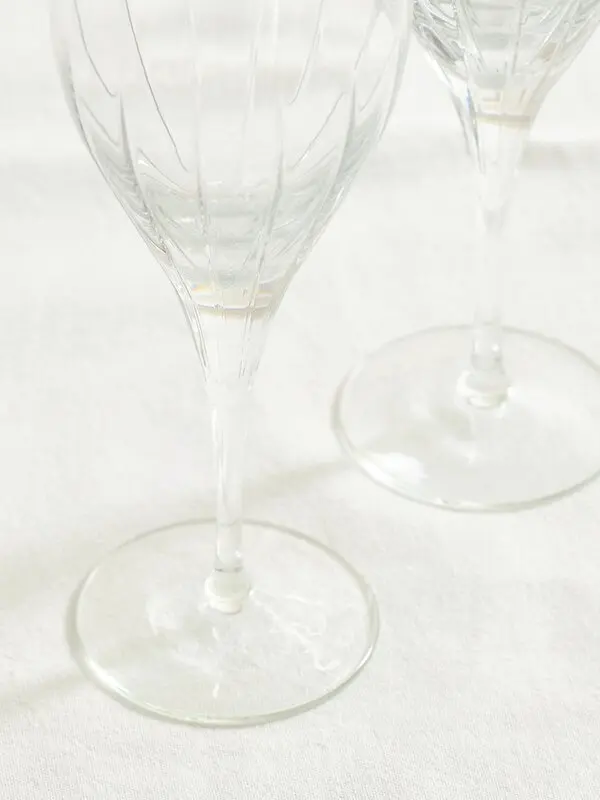 Christofle Iriana Set Of Two Crystal Water Glasses - Neutrals