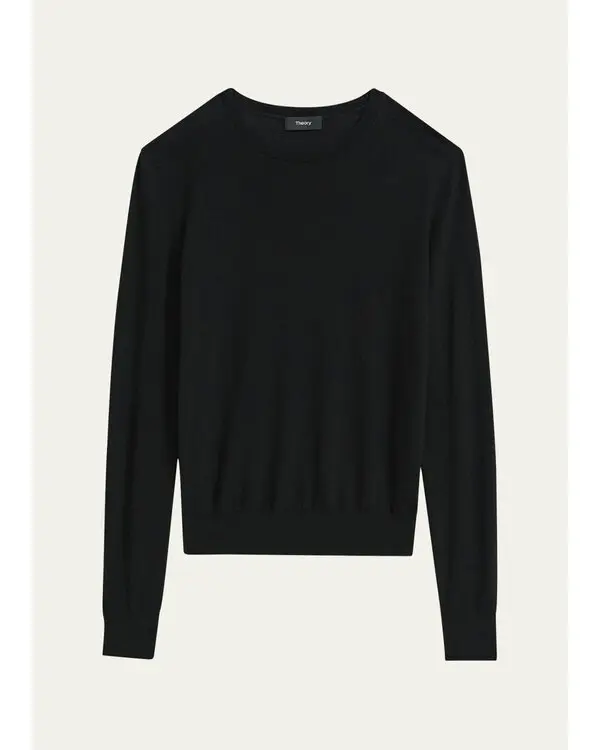 Theory Regal Merino Wool Crewneck Pullover