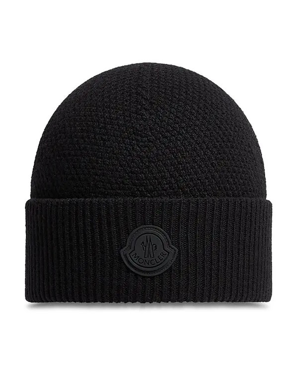 Moncler Wool Beanie - Black