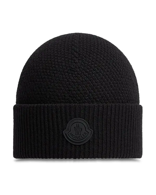 Moncler Wool Beanie - Black