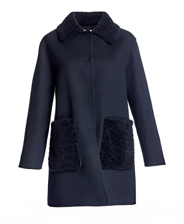 MAXIMILIAN Wool-blend Walking Coat