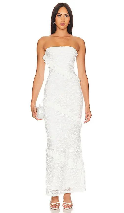 MORE TO COME Xandra Lace Maxi Dress