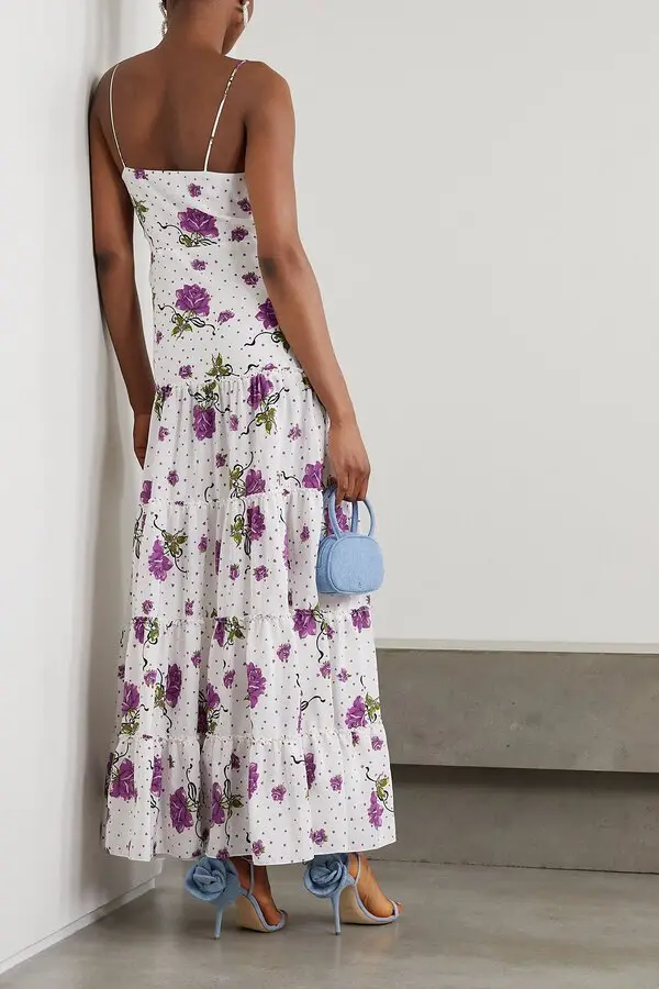purple rodarte dress Rodarte, Floral-appliqu silk charmeuse gown, Women, Purple, US 12, Dresses