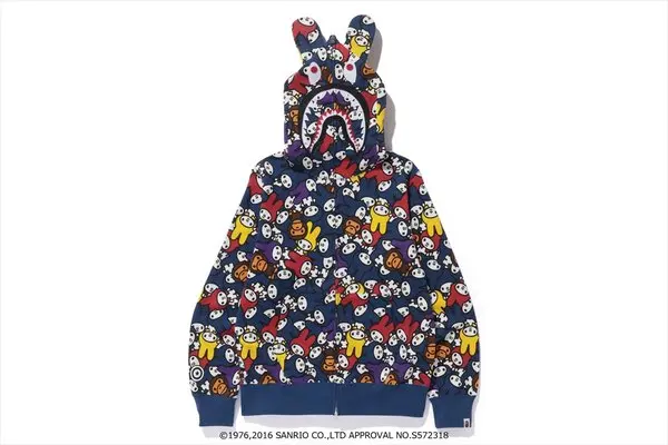 A BATHING APE X My Melody Shark Full Zip Hoodie