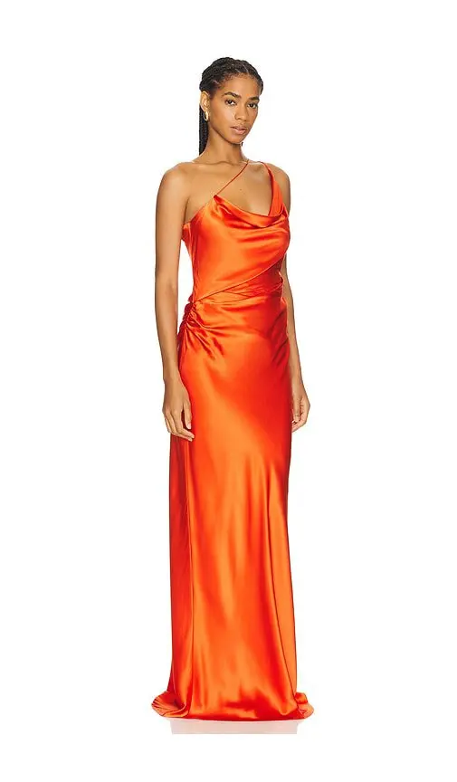THE SEI One Shoulder Cowl Gown