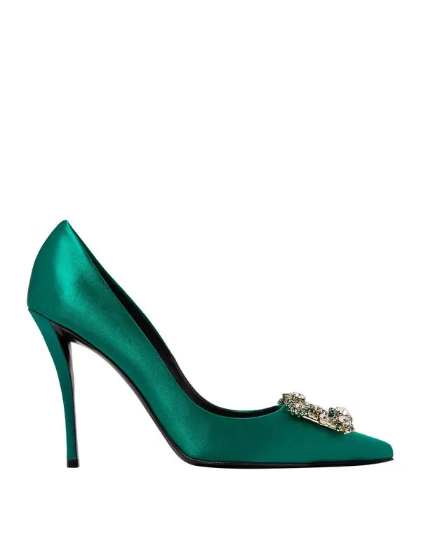 ROGER VIVIER Pumps Emerald Textile Fibers
