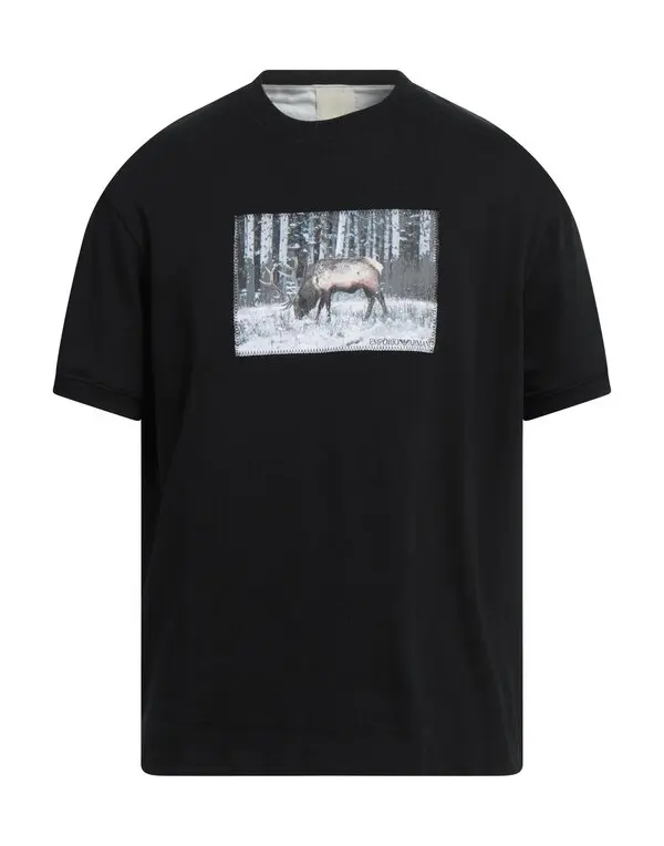 Emporio Armani Cotton And Polyester Sweatshirt With Print