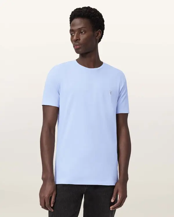 ALLSAINTS Tonic Crew Neck Slim Ramskull T-shirt - Blue