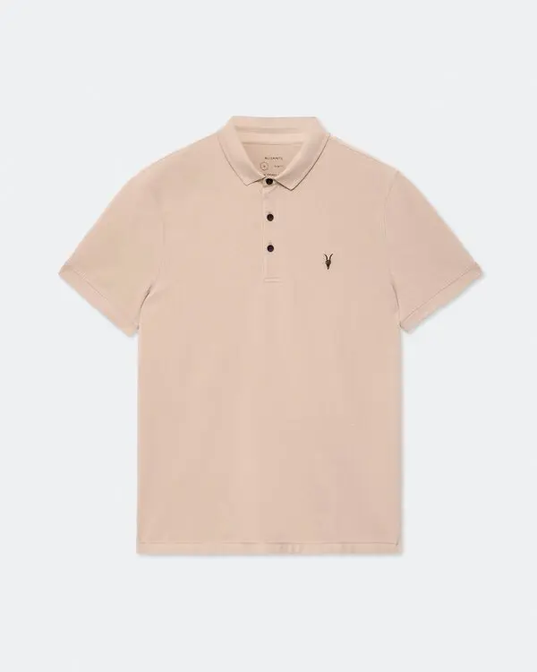 ALLSAINTS Reform Short Sleeve Polo Shirt - Pink