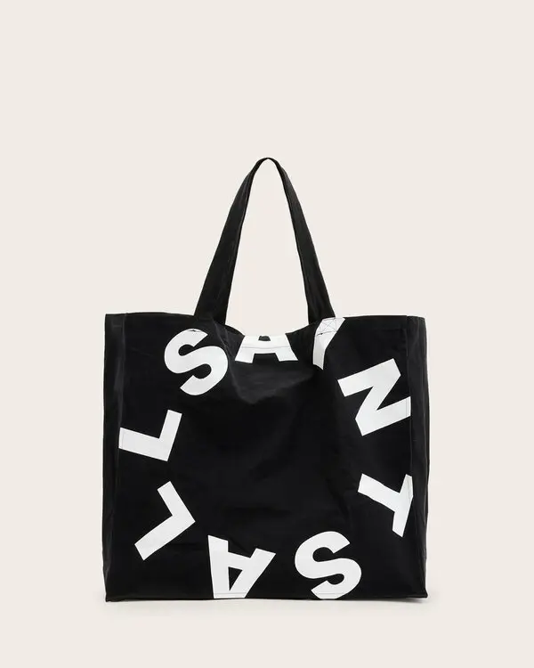 ALLSAINTS Tierra Large Tote Bag - Black/white