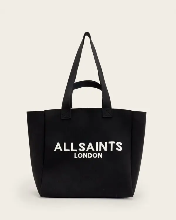 ALLSAINTS Izzy Large Logo Knitted Tote Bag