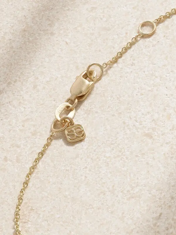 SYDNEY EVAN 14-karat Diamond And Sapphire Evil Eye Bracelet
