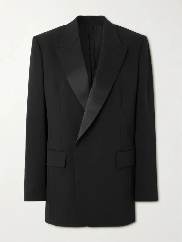 PETAR PETROV Double-breasted Wool-blend Blazer