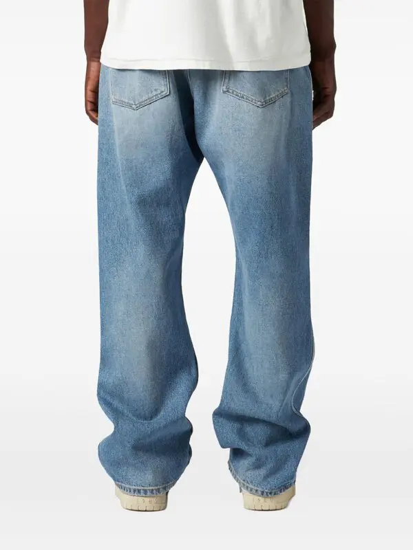 1989 STUDIO Tape Print Straight Leg Jeans