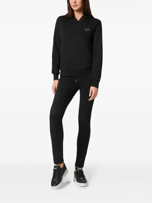 Philipp Plein Logo-plaque Hoodie - Black