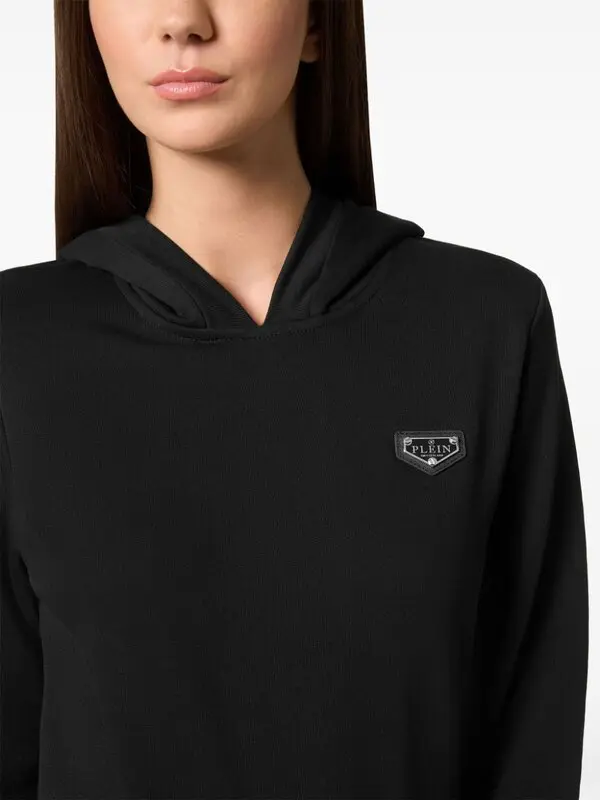Philipp Plein Logo-plaque Hoodie - Black