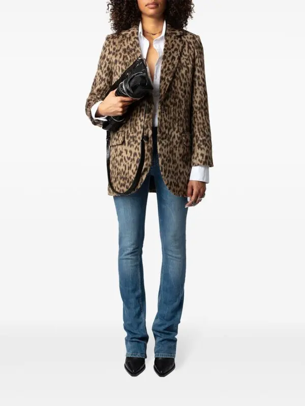 Zadig&Voltaire Leopard Print Blazer