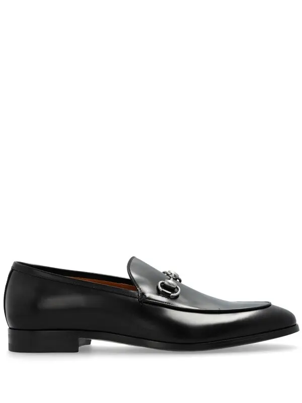 Gucci Horsebit Leather Loafers - Black