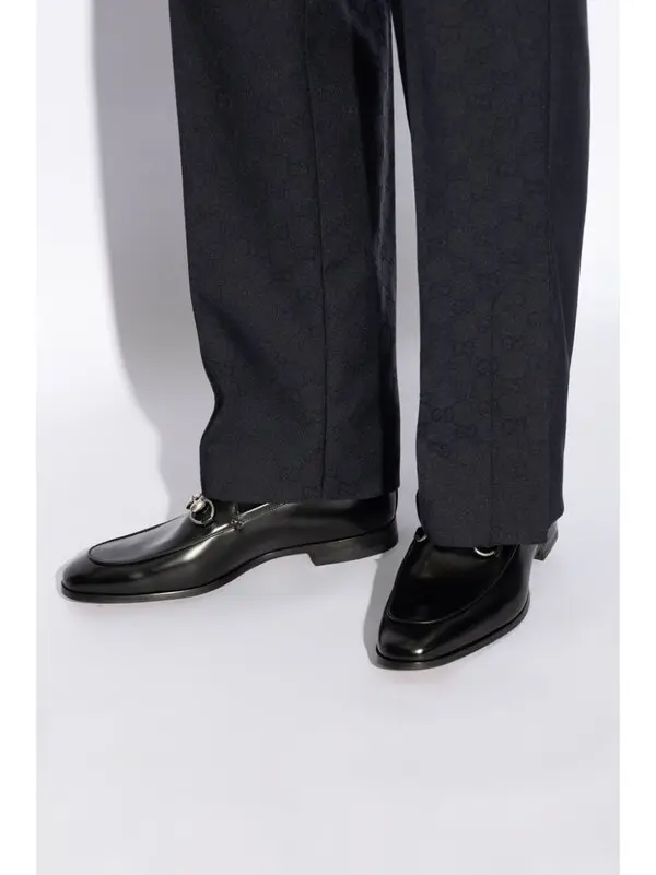 Gucci Horsebit Leather Loafers - Black