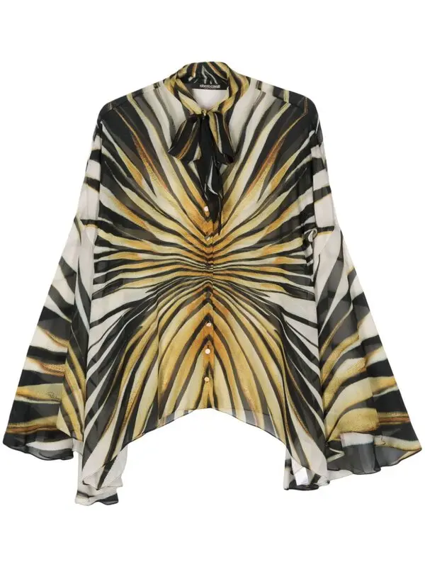 Roberto Cavalli Abstract-print Shirt