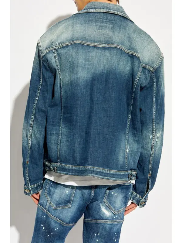 Dsquared2 Distressed Denim Jacket