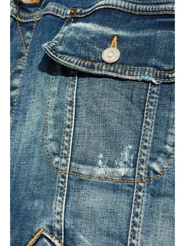 Dsquared2 Distressed Denim Jacket