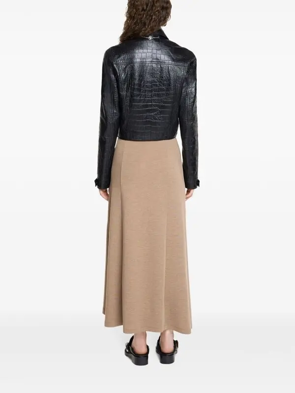 Rabanne Asymmetric Long-sleeve Dress