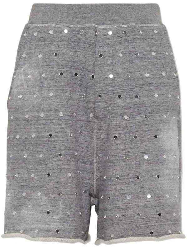 Dsquared2 Eyelet-embellished Track Shorts - Grey
