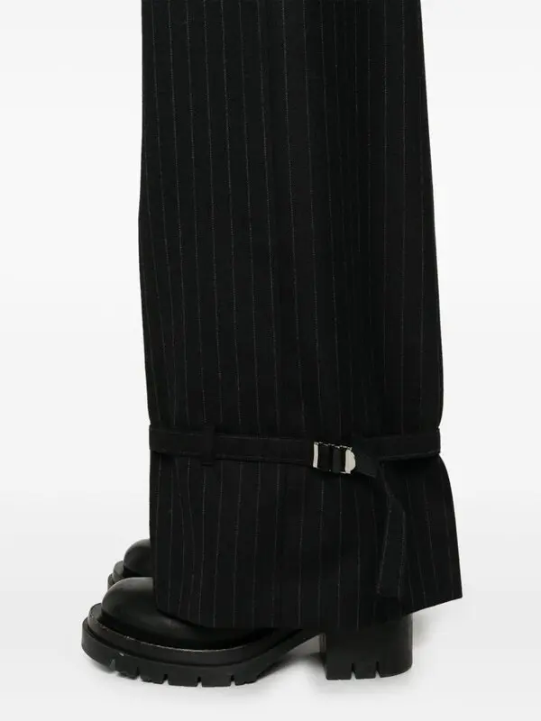 Sacai Pinstriped Wool Trousers