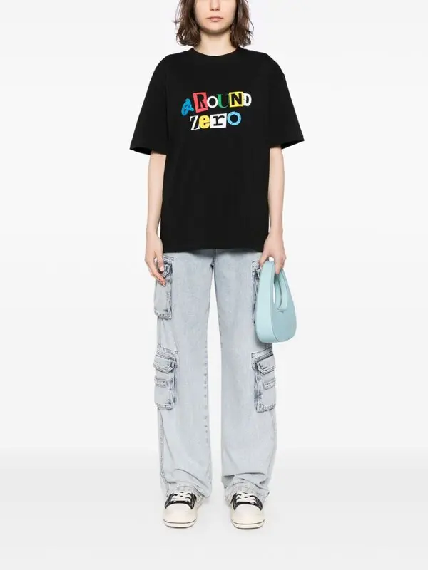 GROUND ZERO Logo-print Cotton T-shirt