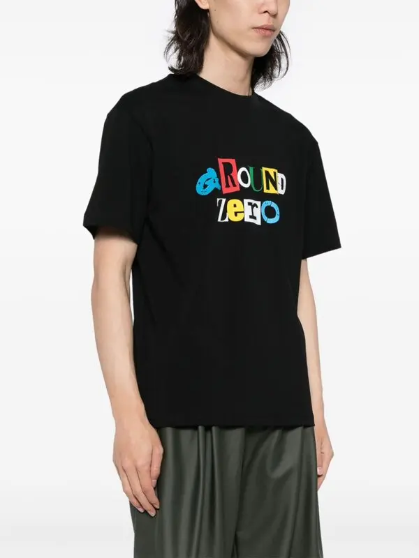 GROUND ZERO Logo-print Cotton T-shirt