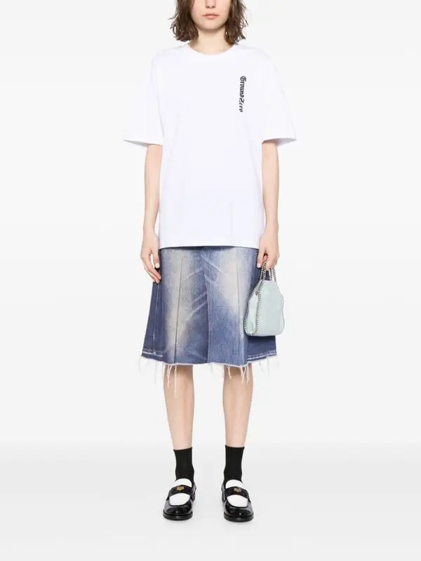GROUND ZERO Logo-print Cotton T-shirt - White