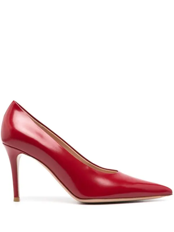 GIANVITO ROSSI 85mm Leather Pumps - Red