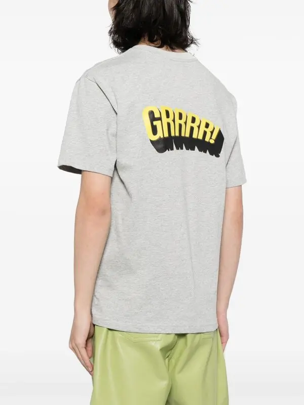 GROUND ZERO Slogan-print Cotton T-shirt
