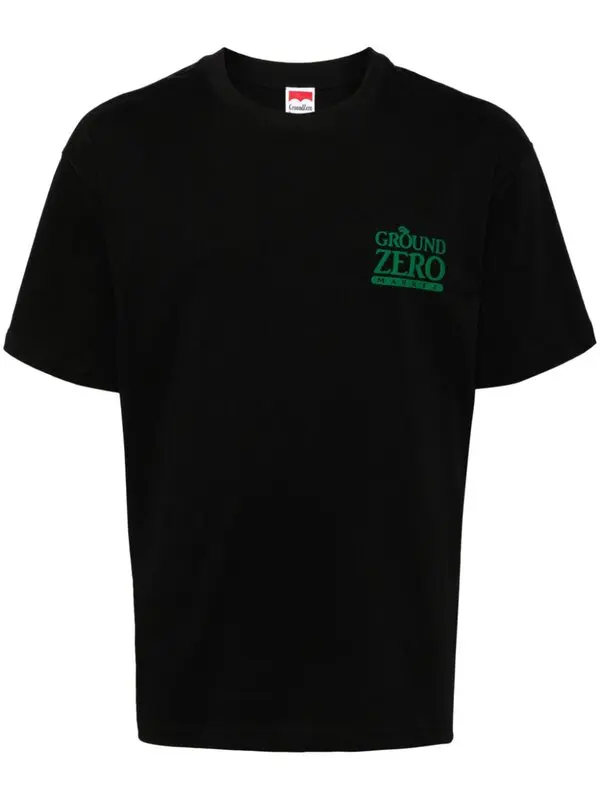 GROUND ZERO Logo-print Cotton T-shirt