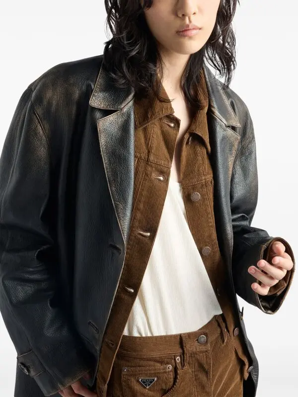 Prada Corduroy Blouson Jacket - Brown