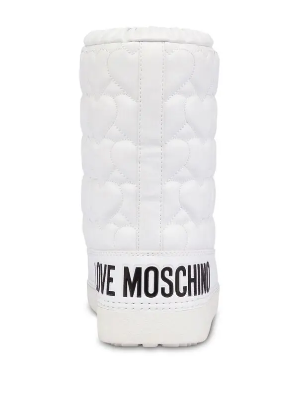 Moschino Heart-motif Quilted Boots