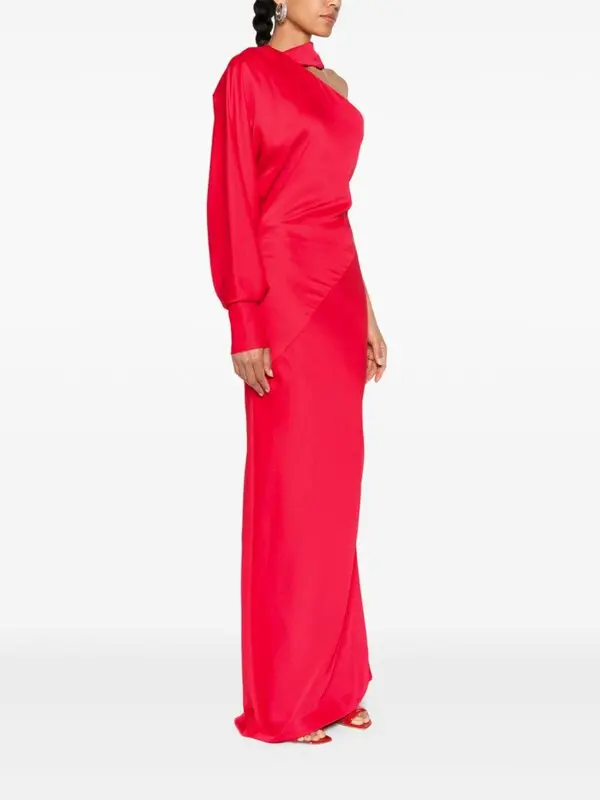 GENNY Satin Maxi Dress